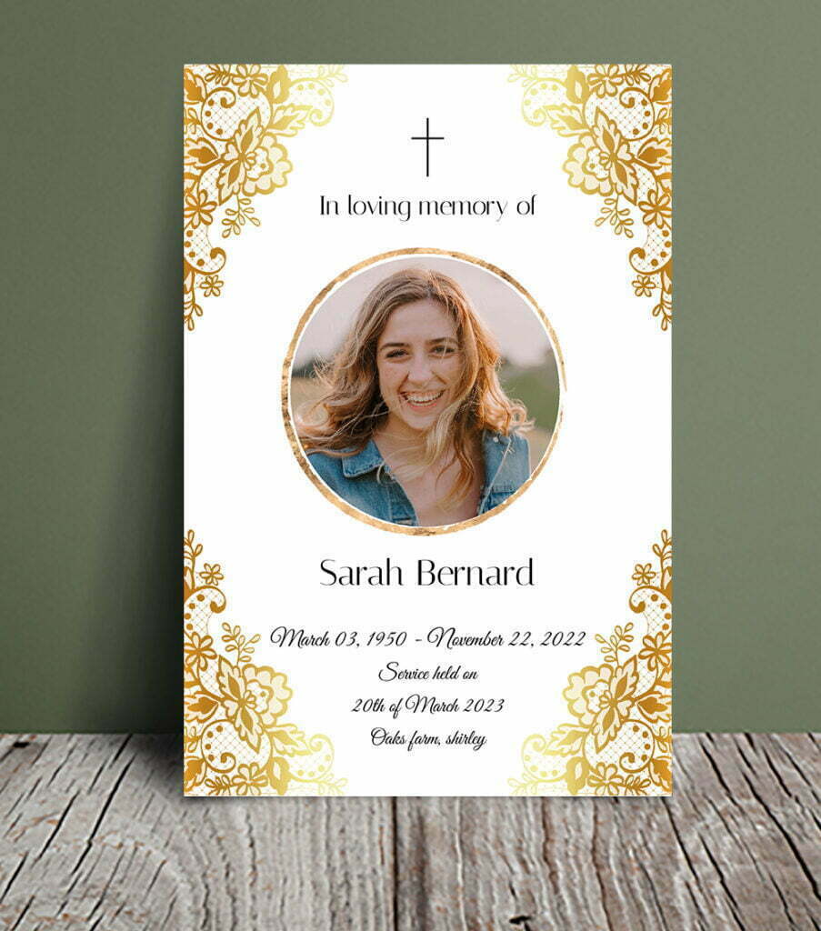 Christian funeral order of service 038 - Template Design - Funeral ...