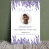 Purple order of service for funeral 044 - Template Design - Funeral ...