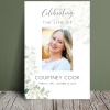 White rose funeral order of service 054 - Template Design - Funeral ...