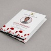 Poppy flowers funeral order of service template 127 - Funeral Order Of ...