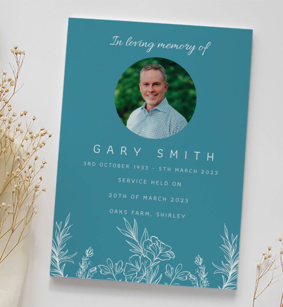 Create lasting tributes with bespoke funeral service booklets - Funeral ...