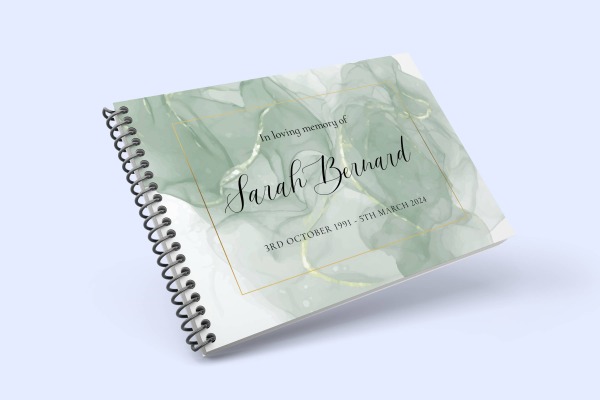 Perfect Personalised Funeral Condolence Book, 2025 - Funeral Order Of ...