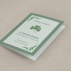 Irish shamrock funeral order of service template 136 - Funeral Order Of ...